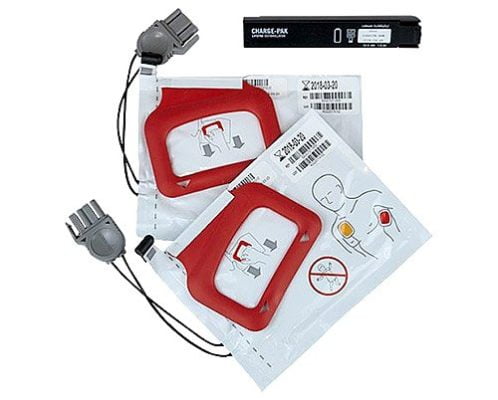 Lifepak CR Plus Charge-Pak™: Battery & 2 sets of Adult Electrode Pads ...